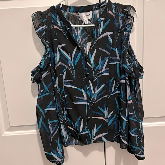 Tops | Highline Collective Blouse With Shoulder Cutouts | Poshmark